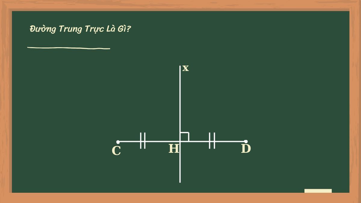 Đường trung trực là gì? Các tính chất và bài tập áp dụng